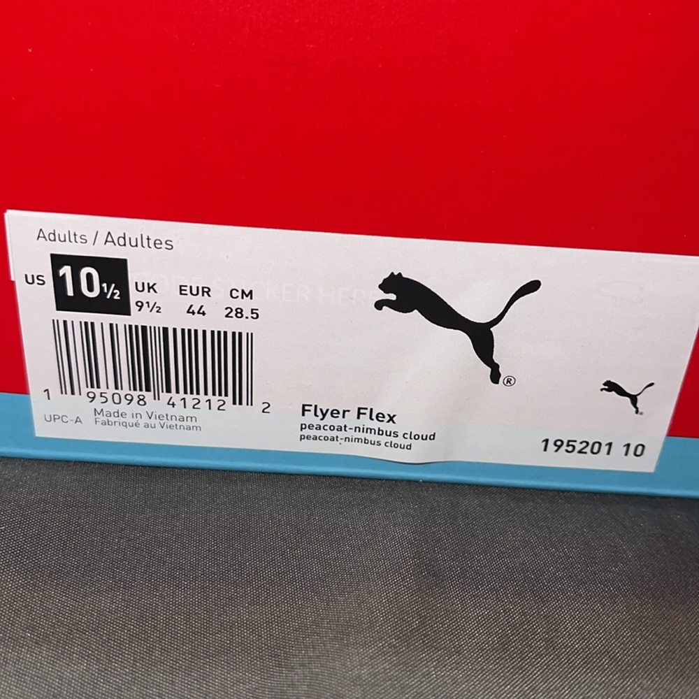 Puma Men’s Soft Foam+ Flyer Flex Navy Blue Sneaker Sh… - Gem